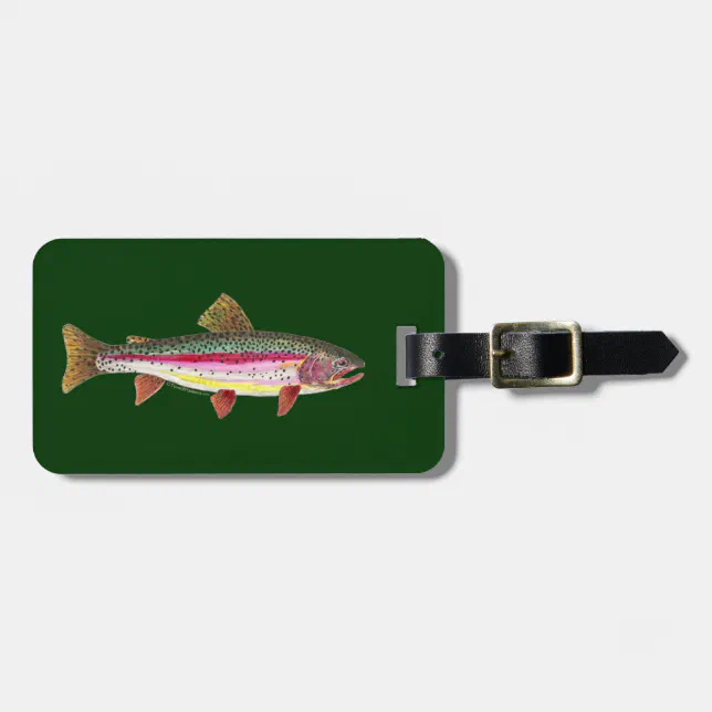 Trout Fishing Luggage Tag | Zazzle