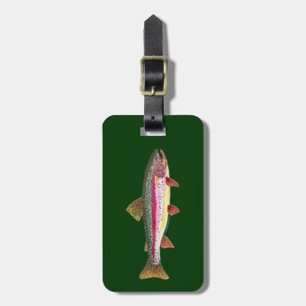 Trout Fishing Luggage Tag | Zazzle