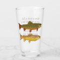 Trout Fishing Pint Glass | Zazzle