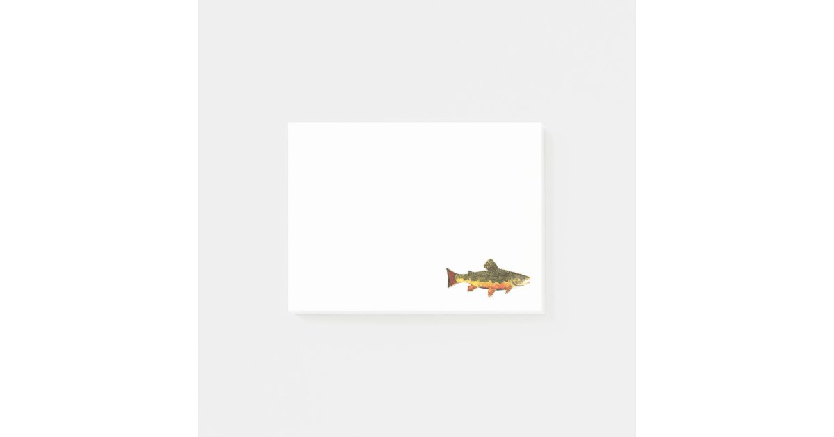Trout Fishing Post-it Notes | Zazzle
