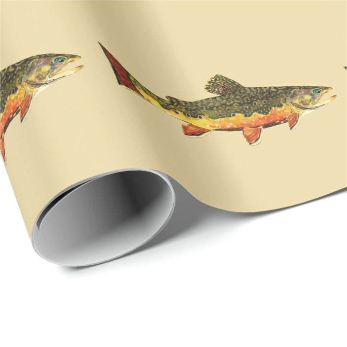 Trout Fishing Wrapping Paper | Zazzle.com