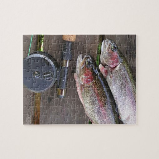 Trout Fly Fishing Jigsaw Puzzle | Zazzle
