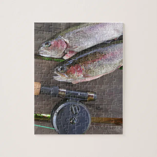 Trout Fly Fishing Jigsaw Puzzle | Zazzle