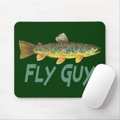 Trout Fly Fishing Mouse Pad | Zazzle