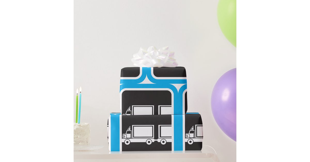 Truck And Trailer Wrapping Paper | Zazzle