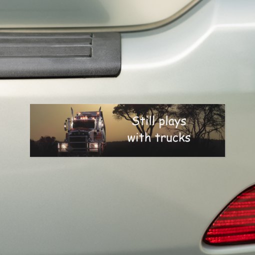 Truck driver bumper sticker | Zazzle