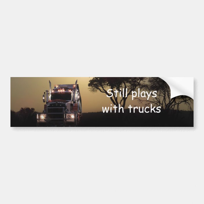 Truck driver bumper sticker | Zazzle.com