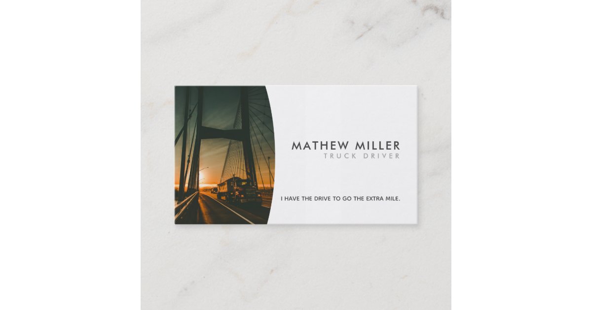 Truck Driver Slogans Business Cards | Zazzle