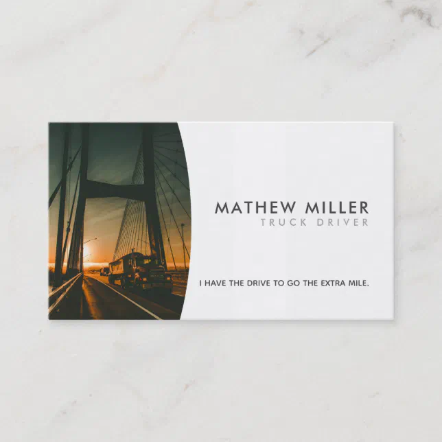 Truck Driver Slogans Business Cards | Zazzle