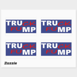 Truck Fump Rectangular Sticker | Zazzle