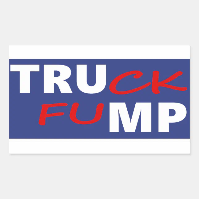 Truck Fump Rectangular Sticker | Zazzle