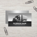 Truck Service Modern Metal Professional Driver Business Card | Zazzle