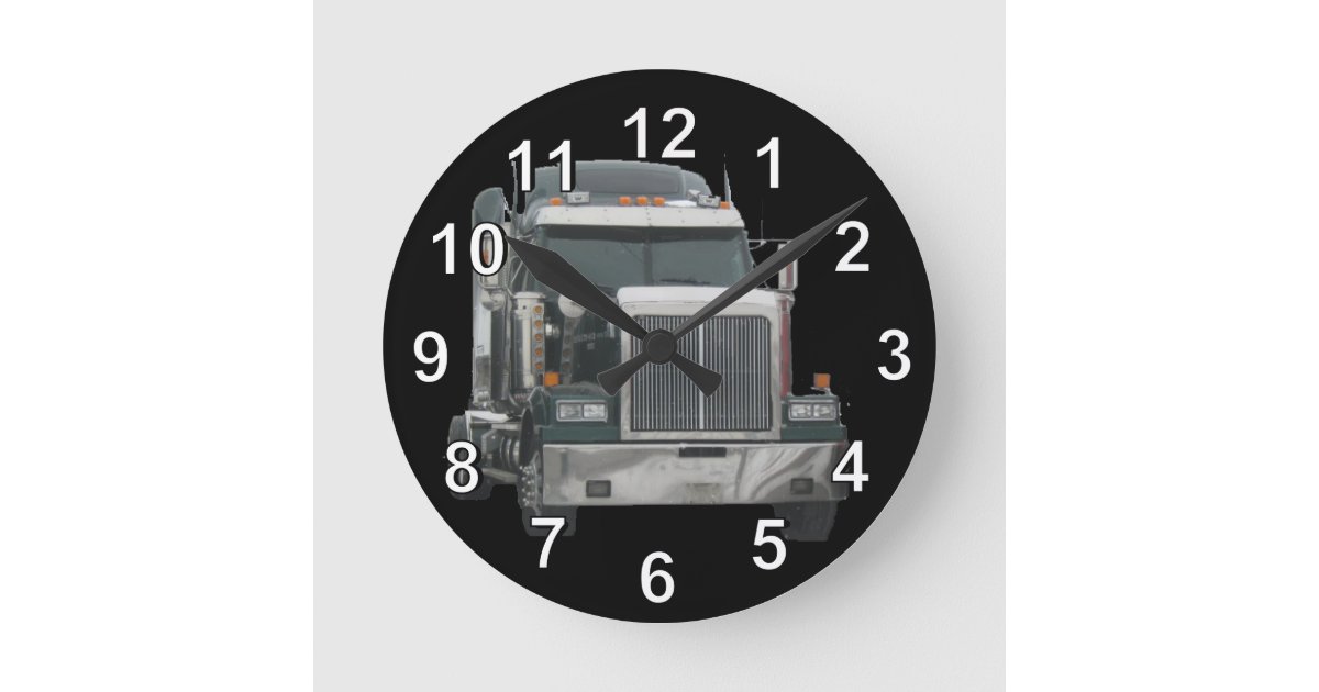 Truck Tractor Wall Clock | Zazzle