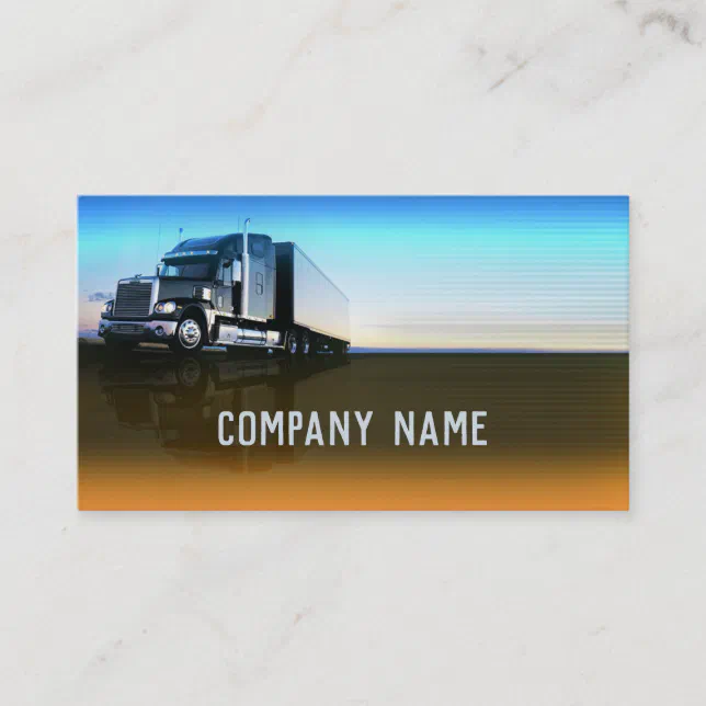 Truck - transportation & logistics business card | Zazzle