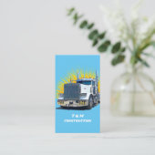 Trucker Demolition Construction Hauling Business Card | Zazzle