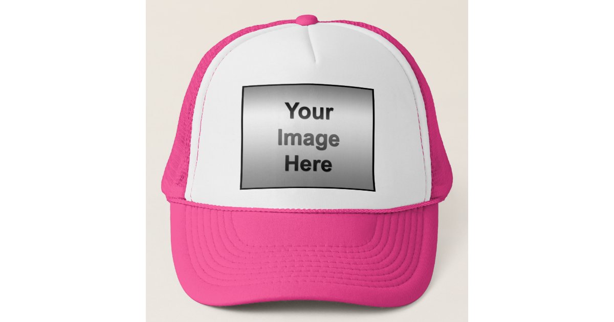 Trucker Hat Pink | Zazzle