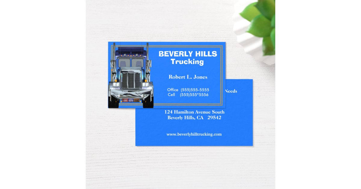 Truckers Business Card | Zazzle