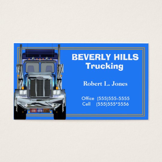 Truckers Business Card | Zazzle