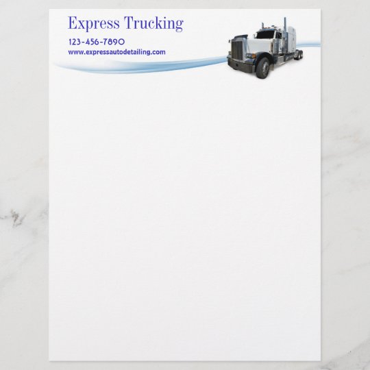 Trucking Company Letterhead | Zazzle.com
