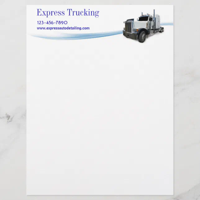Trucking Company Letterhead | Zazzle