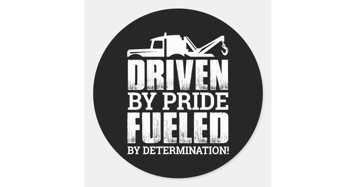 Trucking Dad Breakdown Truck Recovery Vehicle Tow Classic Round Sticker ...