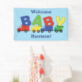 Trucks Boy Baby Shower Construction Cute Banner | Zazzle