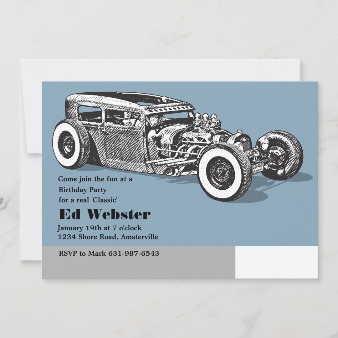 True Classic Birthday Invitation | Zazzle