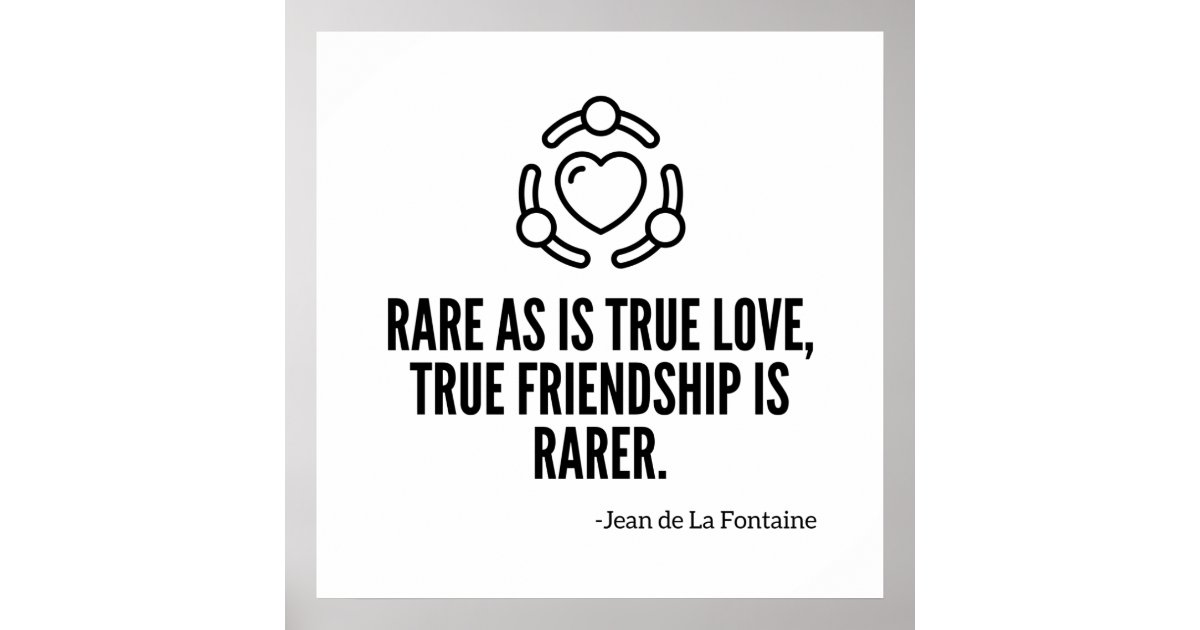 True friendship poster | Zazzle