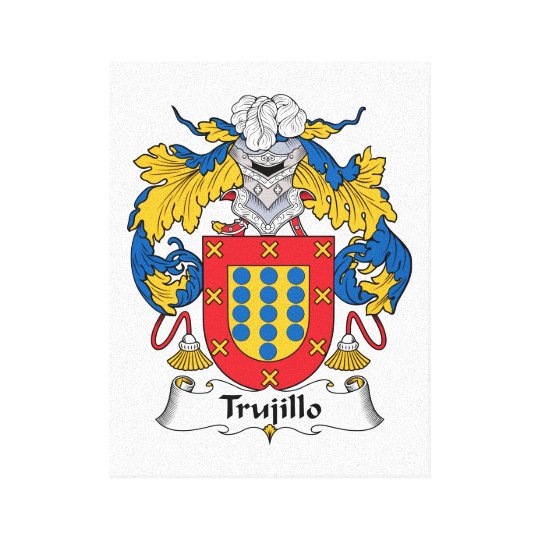 Trujillo Family Crest Canvas Print | Zazzle.com