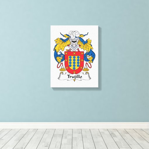 Trujillo Family Crest Canvas Print | Zazzle