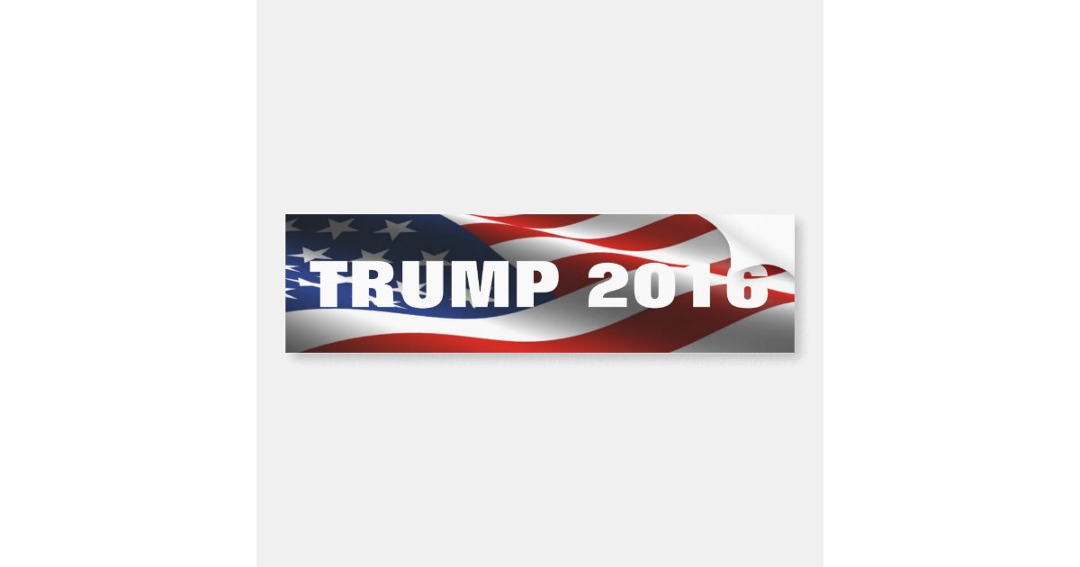 TRUMP 2016 BUMPER STICKER | Zazzle