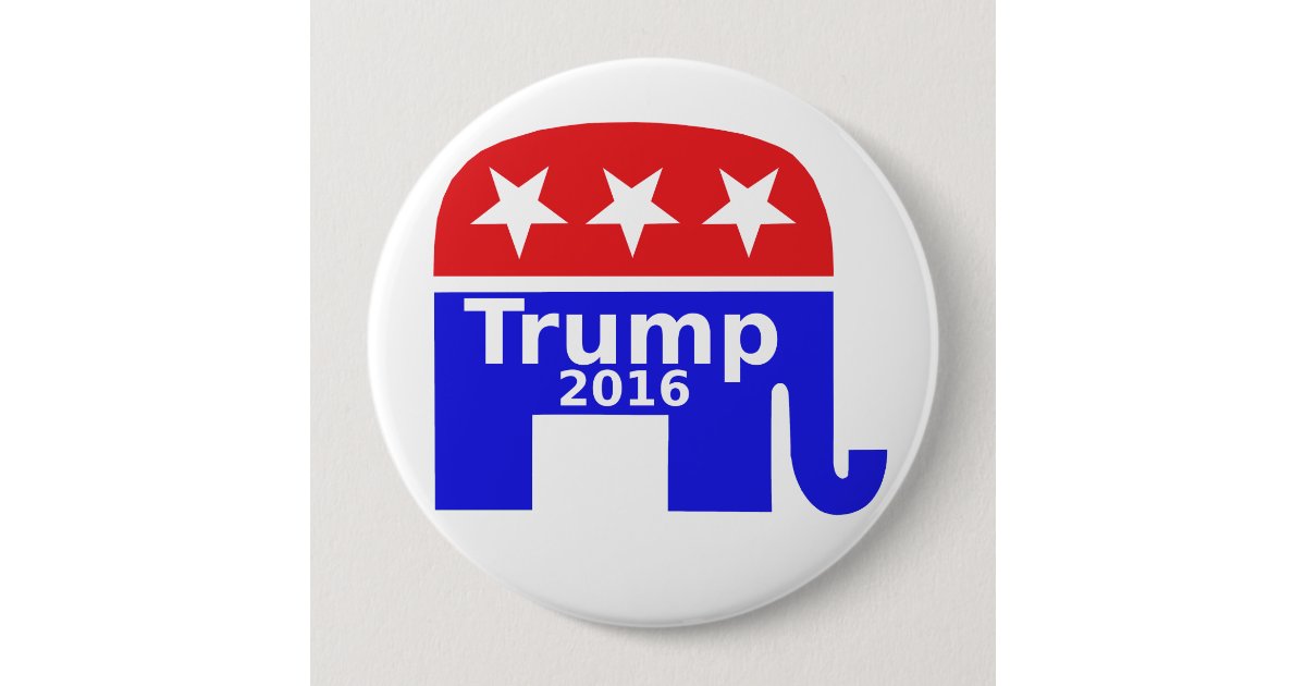 Trump 2016 campaign gop pinback button | Zazzle