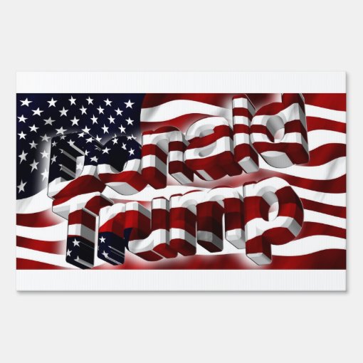Trump 2020 12" x 18" Yard Sign with H Frame | Zazzle