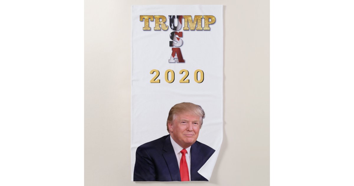 Trump 2020 beach towel | Zazzle