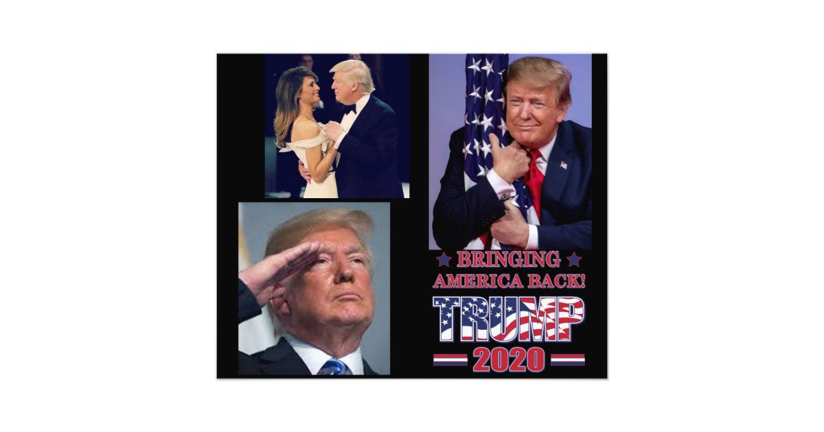 Trump 2020 Bringing America Back Photo Print | Zazzle