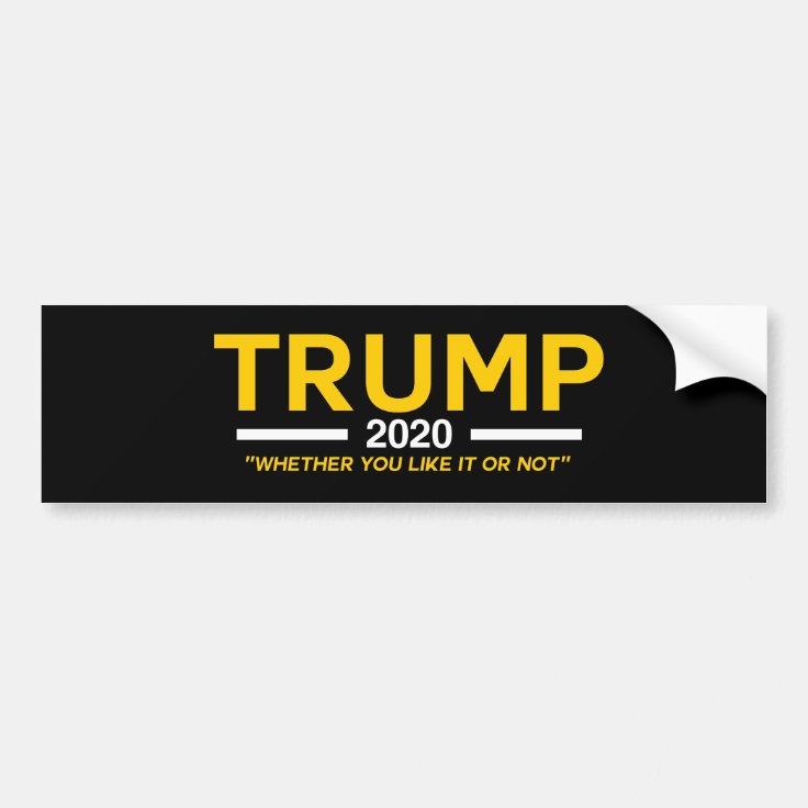 Trump 2020 Bumper Sticker | Zazzle