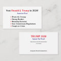Trump 2020 Card | Zazzle