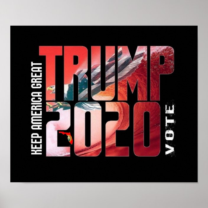 Trump 2020 Florida Red Wave poster | Zazzle.com