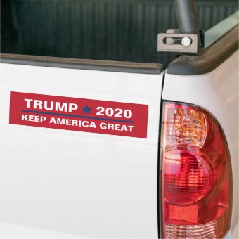Trump 2020 Keep America Great Bumper Sticker | Zazzle