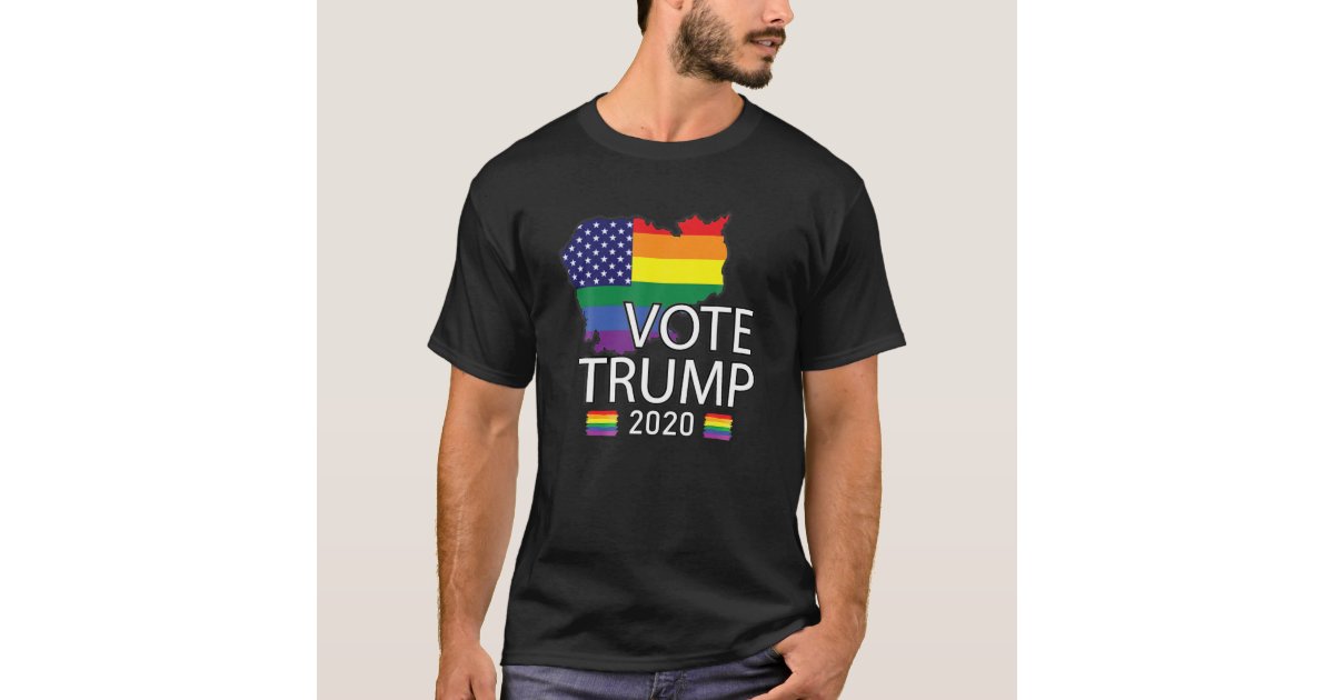 TRUMP 2020, LGBT TRUMP SHIRT - GAY PRIDE LGBT ELEC | Zazzle