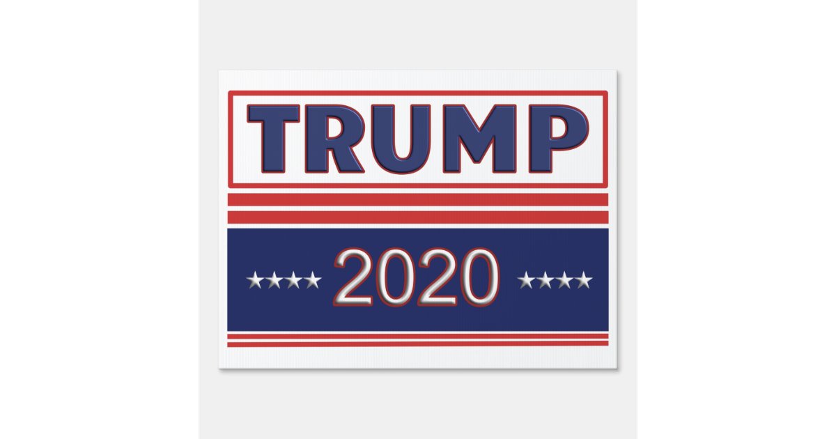 Trump 2020 Logo Sign | Zazzle