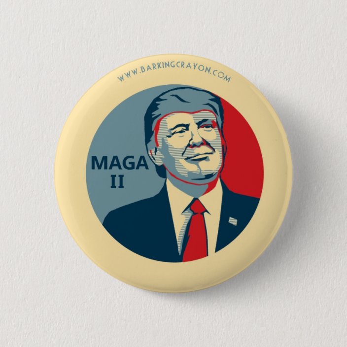 Trump 2020 MAGA poster style Button | Zazzle.com