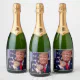 Trump 2020 - President Trump Hugging the Flag Sparkling Wine Label | Zazzle