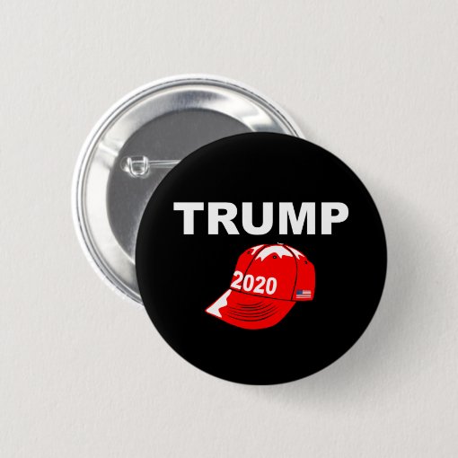 Trump 2020 Red Cap Re-elect President Campaign Button | Zazzle