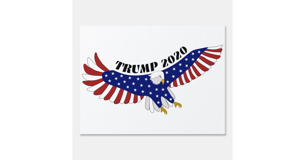 Trump 2020 USA Eagle Logo Sign | Zazzle