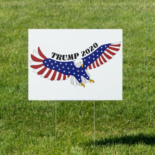 Trump 2020 USA Eagle Logo Sign | Zazzle