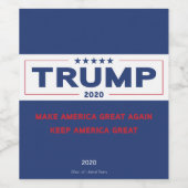 Trump 2020 Wine Label | Zazzle