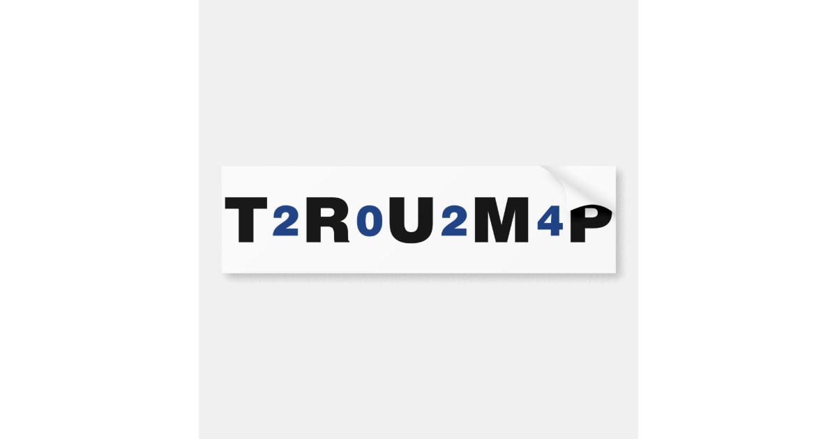 Trump 2024 Blue Bumper Sticker | Zazzle