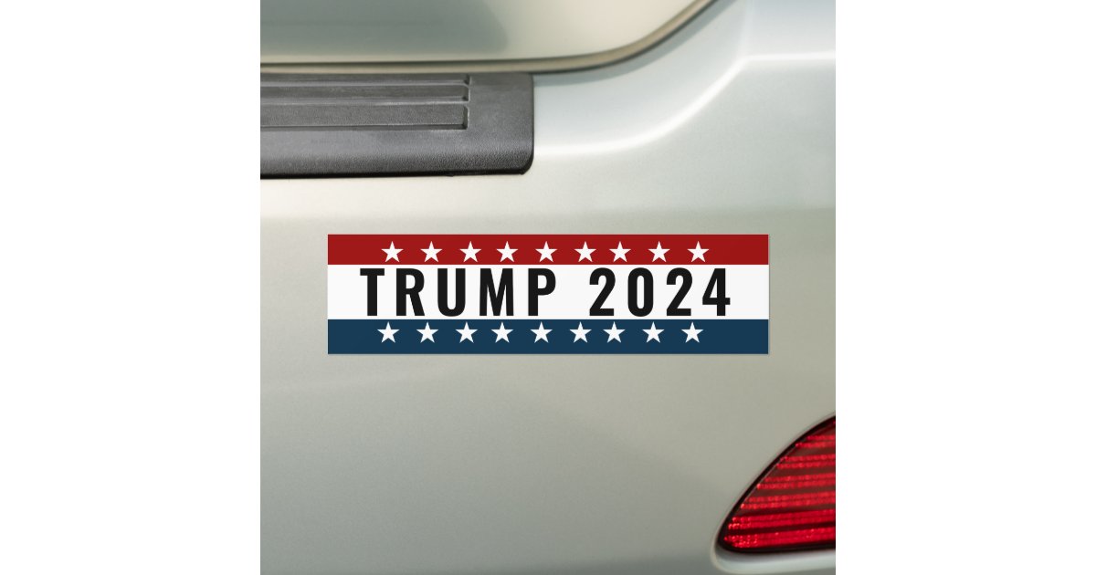 Trump 2024 bumper sticker | Zazzle