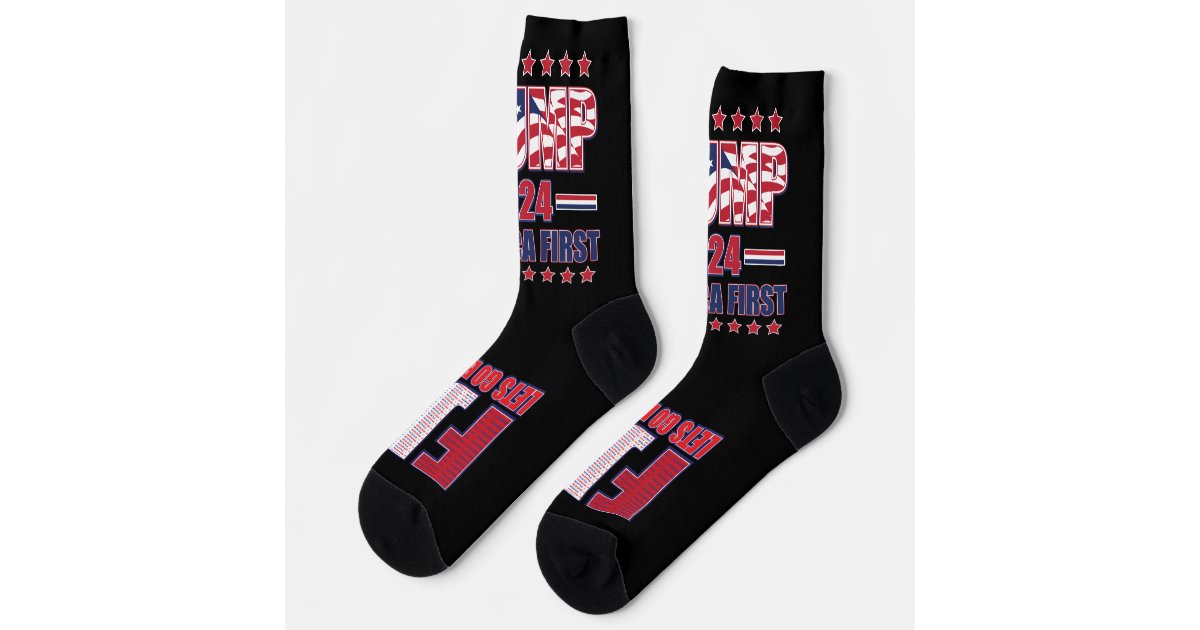Trump 2024 FJB Socks | Zazzle